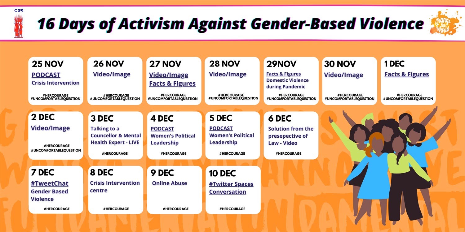 16Days' Of Activism - 2021 - CSR India